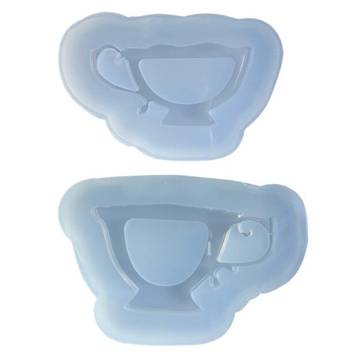 Silicone Mould Liquid Sand Coffee Cup Mold for DIY Lovers Jewelry ...