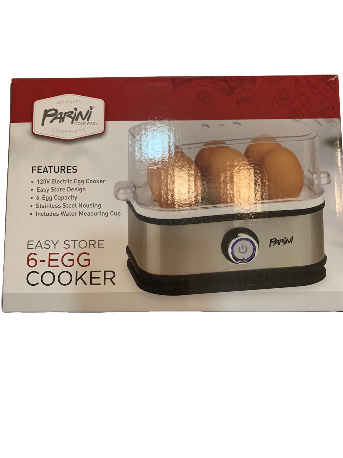 Parini Cookware Easy Store 6-Egg Cooker VSD-601 New In Box | eBay