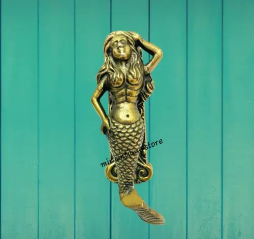 Vintage Mermaid Door Knocker ~ Nautical Antique Door Knocker Home ...