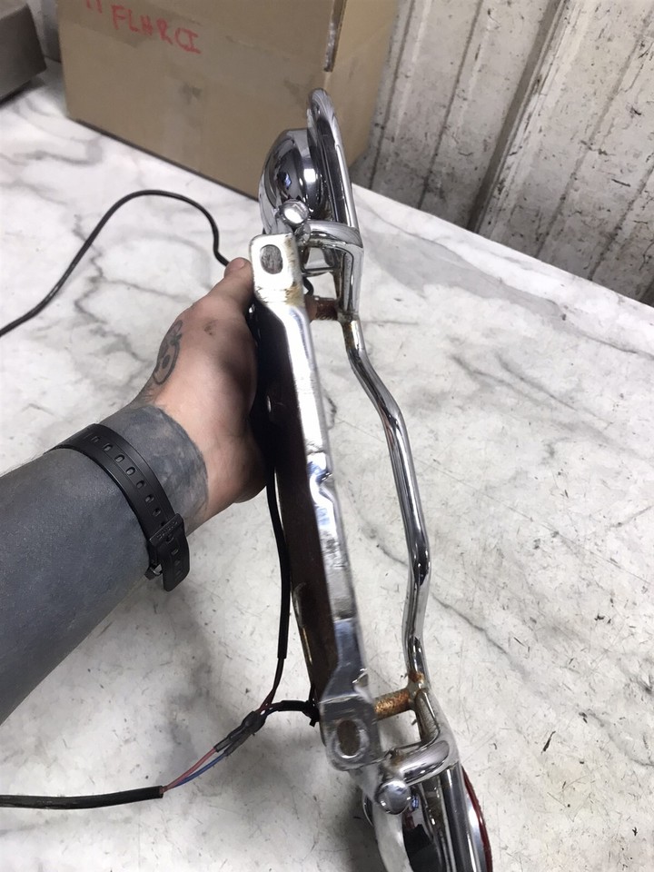 99 Harley Road King Classic FLHRCI license plate tag mount tail lights ...