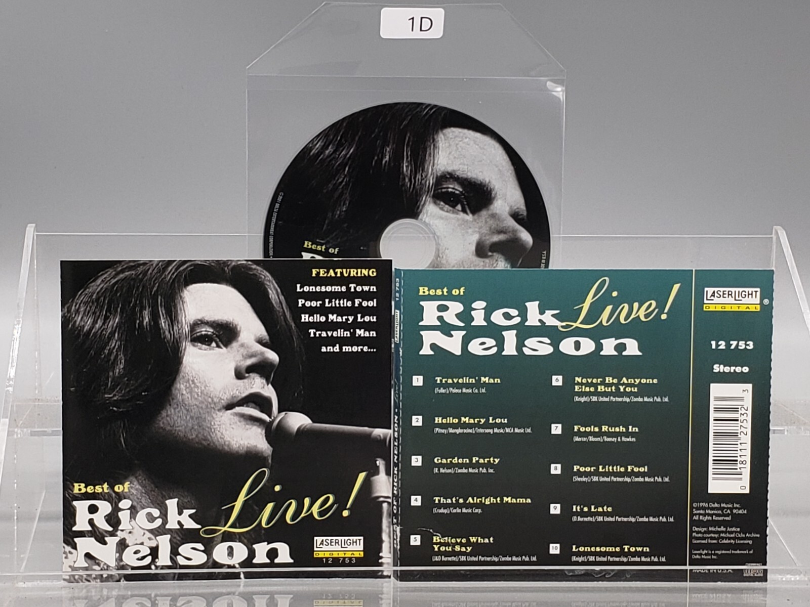 The Best of Rick Nelson Live! by Rick Nelson (CD) No Case No Tracking ...