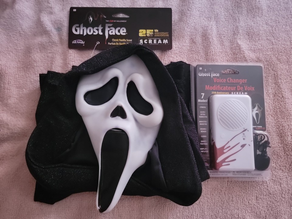 Scream Ghostface Mask 25th Anniversary + Voice Lowest Price! | eBay