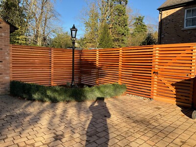 Red Grandis Tropical hard wood Samples 44 by 20 fencing slat sample ...