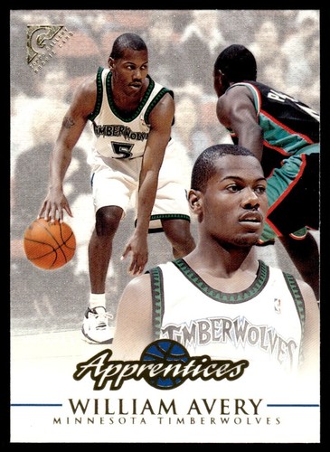1999 Topps Gallery #138 William Avery - Minnesota Timberwolves - Rookie ...