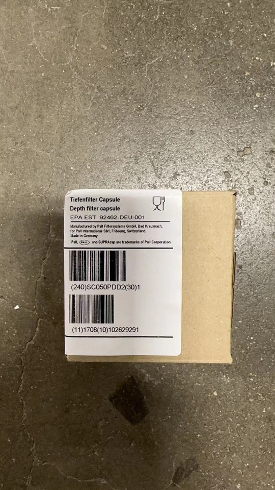 Pall SC050PDD2 Supracap 50 dual-layer media grade PDD2 0.2-0.8 µm | eBay