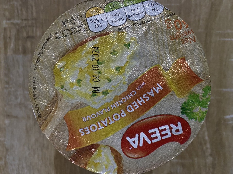 12 X 40g Reeva Instant Mashed Potato Pots WITH CHICKEN FLAVOUR FREE ...