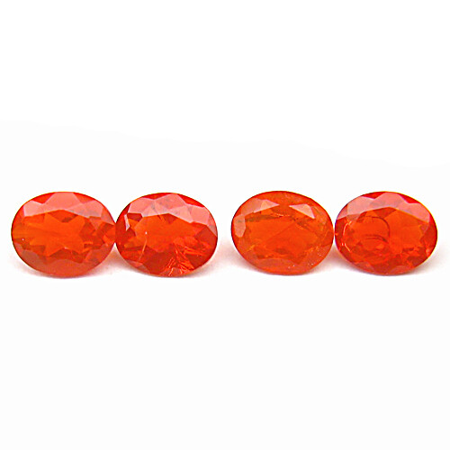 0.95Ct 4 PCS GORGEOUS ! STUNNING FIRE NATURAL RED MEXICAN FIRE OPAL | eBay