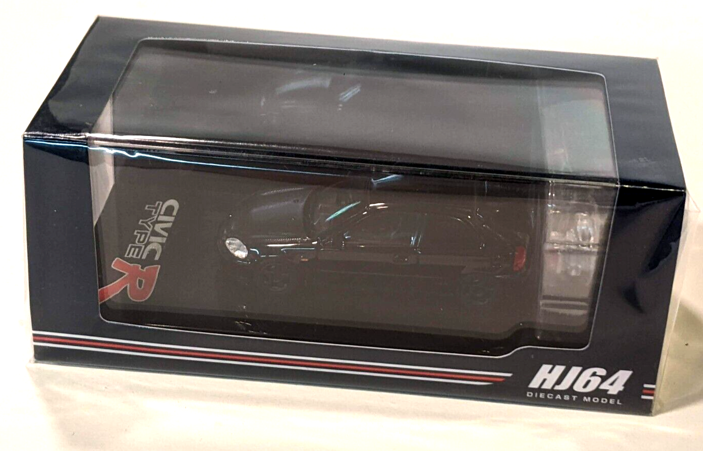 HJ64 1/64 HONDA CIVIC TYPE R(EK9) 1997 Custom w/Engine Display Black ...