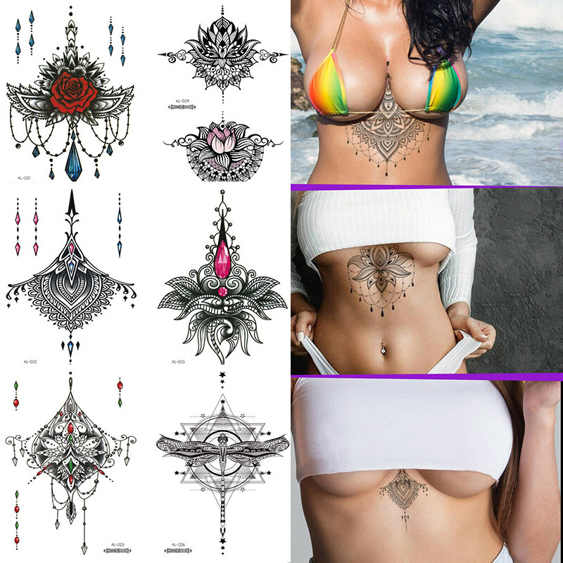 Mandala Underbust Tattoos Sternum Dotwork Mandala By Me, Logan