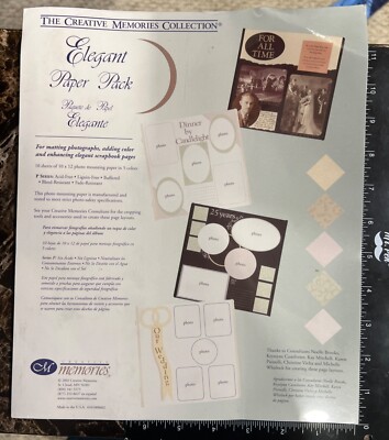 Creative Memories Photo Mounting paper Elegant Paper Pack 6161000602 | eBay