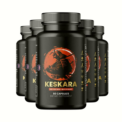 5-Pack Keskara Capsules for Male Performance and Vitality - 300 ...