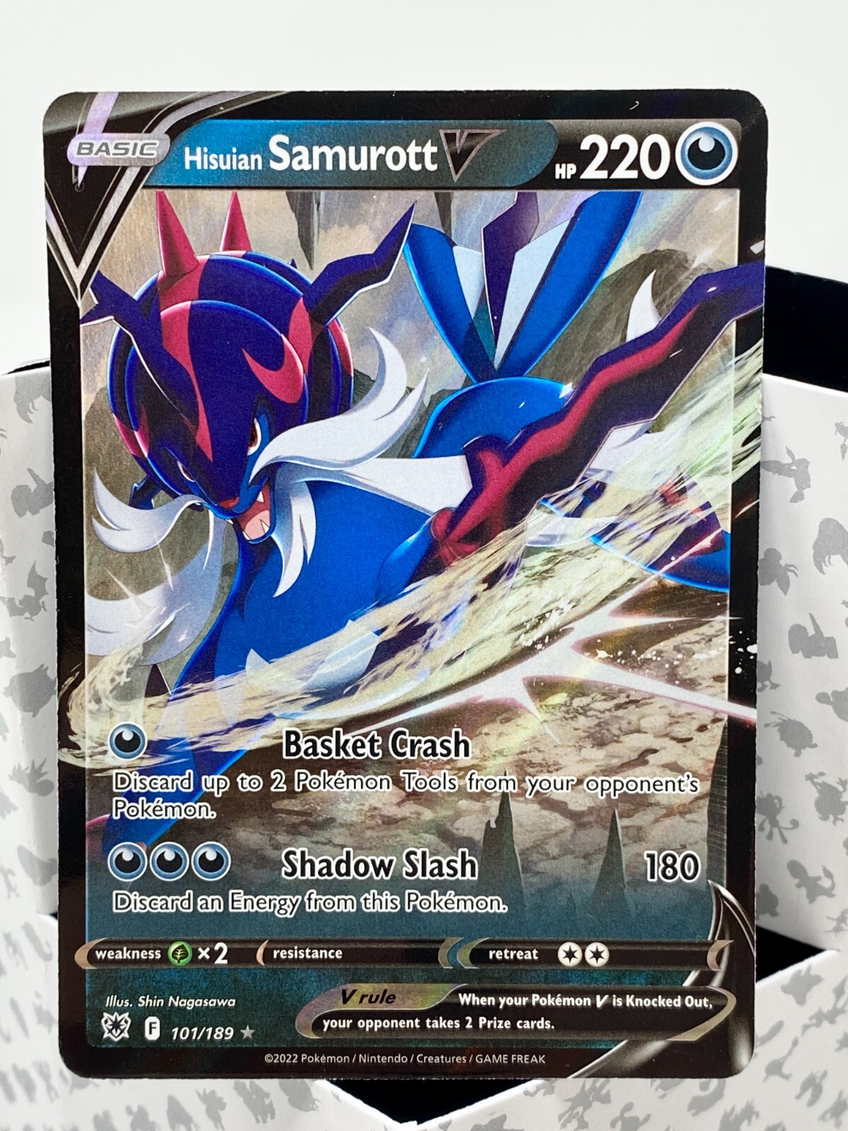 Hisuian Samurott V - 101/189 Astral Radiance Ultra Rare Pokemon - NM | eBay