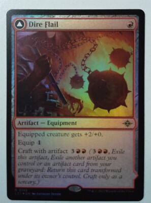 Dire Flail *FOIL Rare* Magic MtG x1 The Lost Caverns of Ixalan | eBay