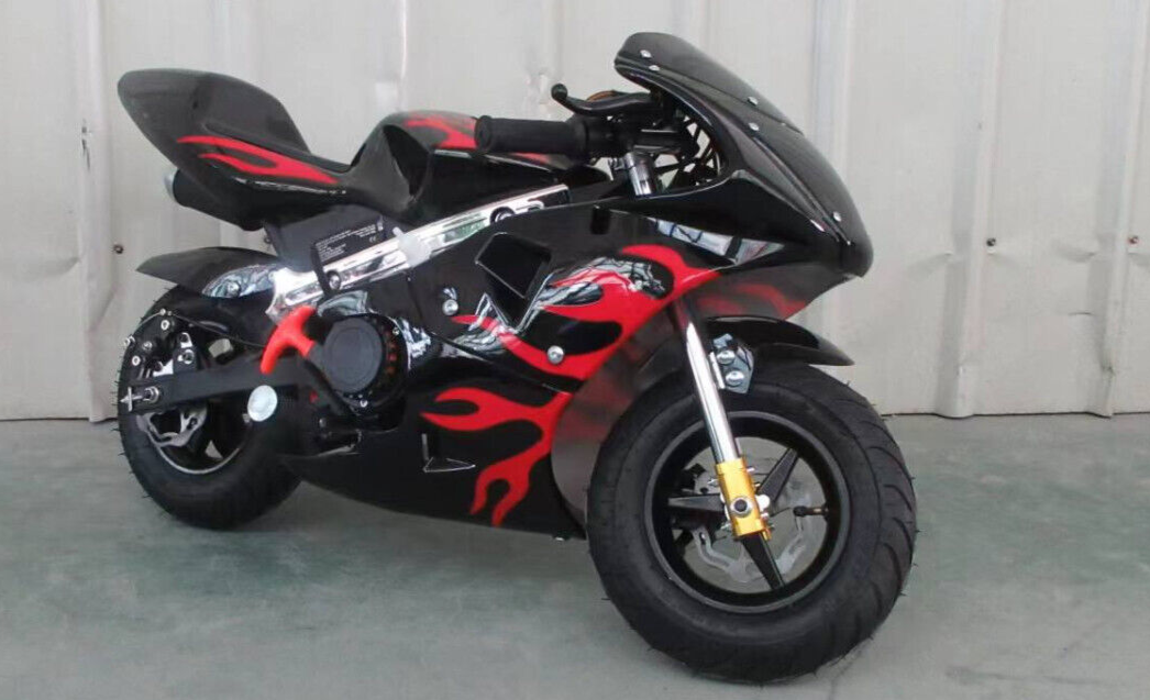 Mini Pocket Motorcycle RED Bike Sports Moto Racer Petrol Off Road Dirt ...