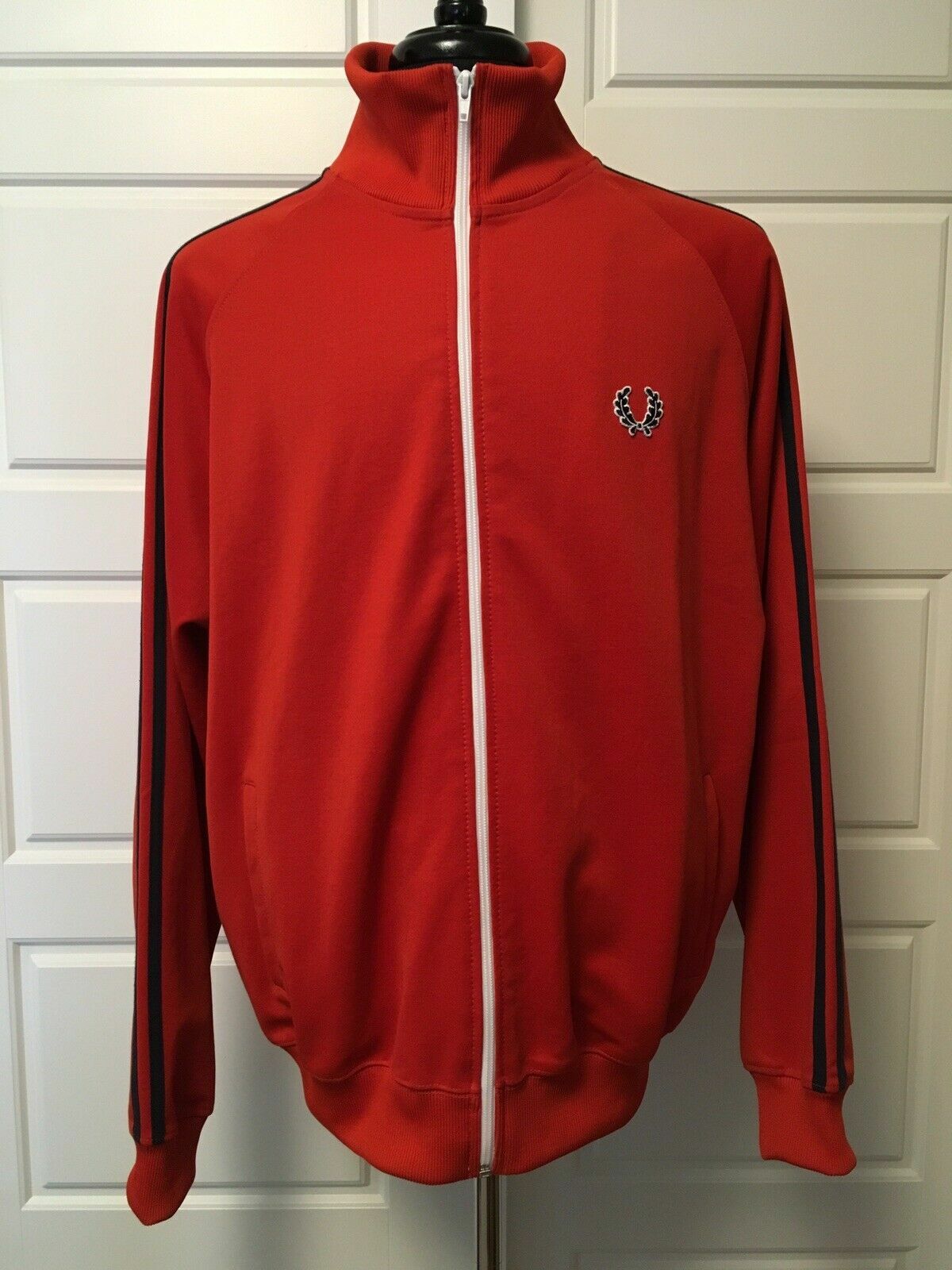 Fred Perry Sportswear Full Zip Red Track Jacket Jumpe… - Gem
