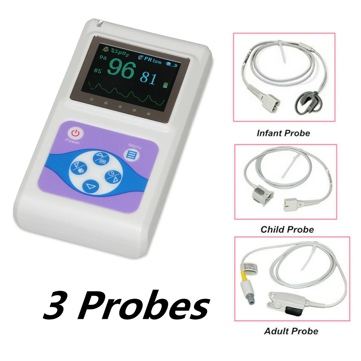 CMS60D Hand-Held OLED Neonatal Finger Tip Pulse Oximeter, 57% OFF