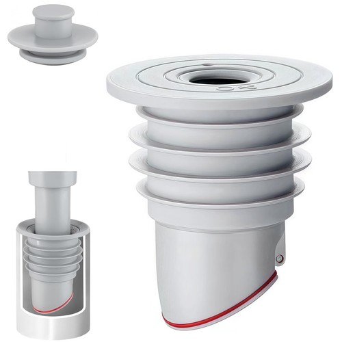 Washing Machine Drain Hose Seal, JHBKing Washer Outlet Plug, M, Grey ...