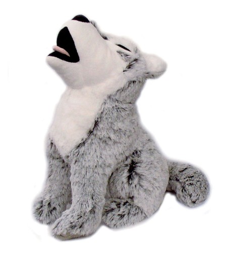 Howling Grey Timber Wolf 12" Plush Stuffed Animal | eBay