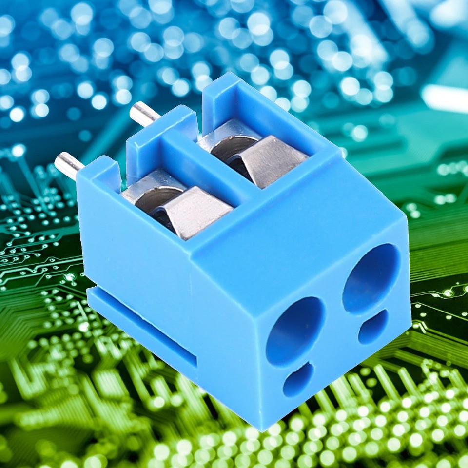 ↑New 50pcs 2-Pin 5.0mm Terminal Blocks Circuit Board Wiring Screw ...