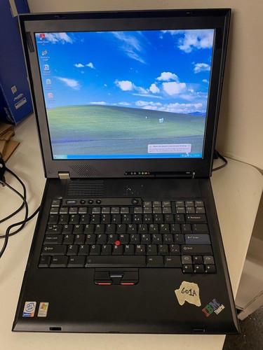 Vintage IBM Thinkpad G40 P4 Windows XP Pro Office w/A/C adapter #601A ...