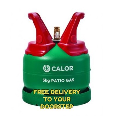 Full Calor 5kg Patio Gas Bottle- Delivery, BBQ, Pizza Oven, Pati Heater ...