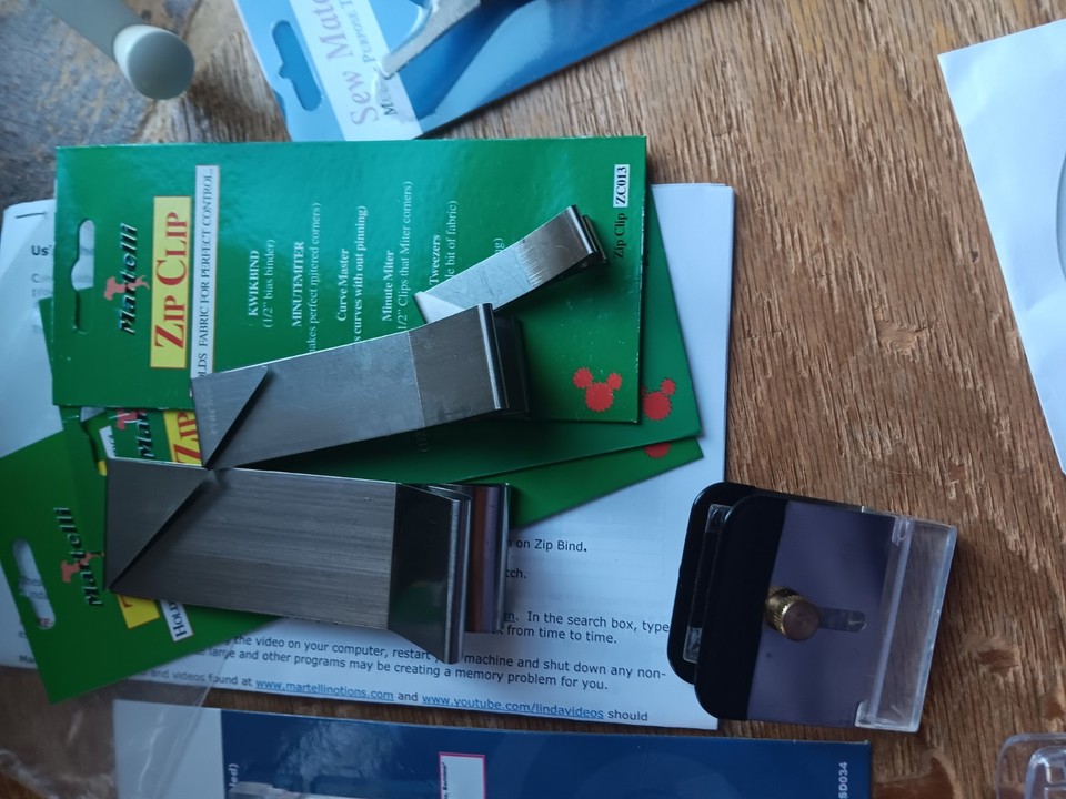 Martelli Zip Bind System Clips Miters Guns Sewing Quilting- Used | eBay