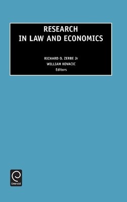 Richard O. Zerbe Jr. Research in Law and Economics (Copertina rigida ...