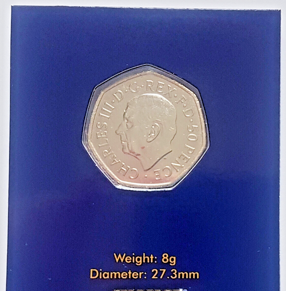 2022 UK 50P KING CHARLES III - QUEEN ELIZABETH II MEMORIAL FIFTY PENCE ...