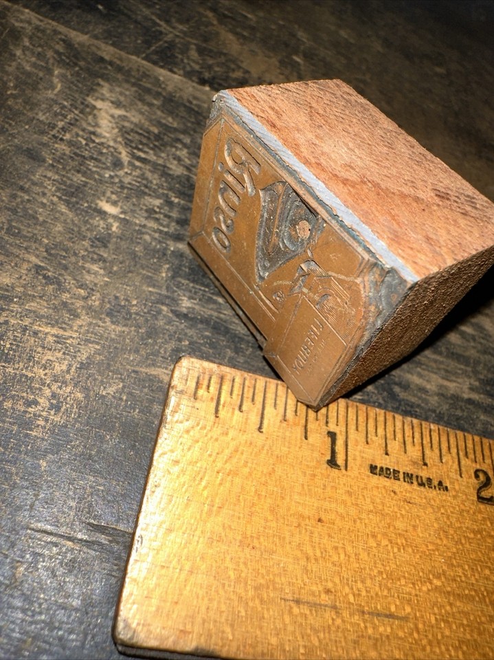 Vintage Printing Block “ Rinso Lifebuoy Soap “ Early Copper Face Block ...