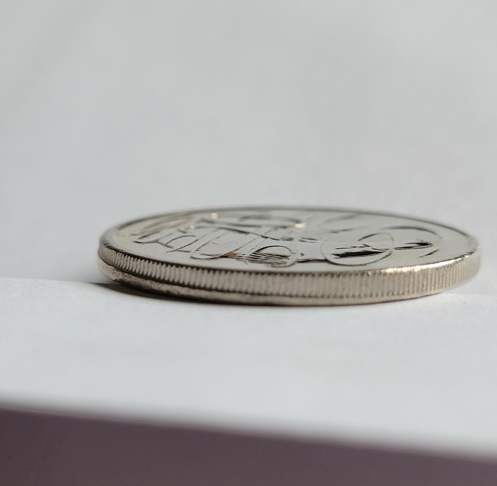 UNC 2016 CHANGEOVER ERROR 20c COIN TILTED COLLAR MISS-STRIKE TWENTY ...