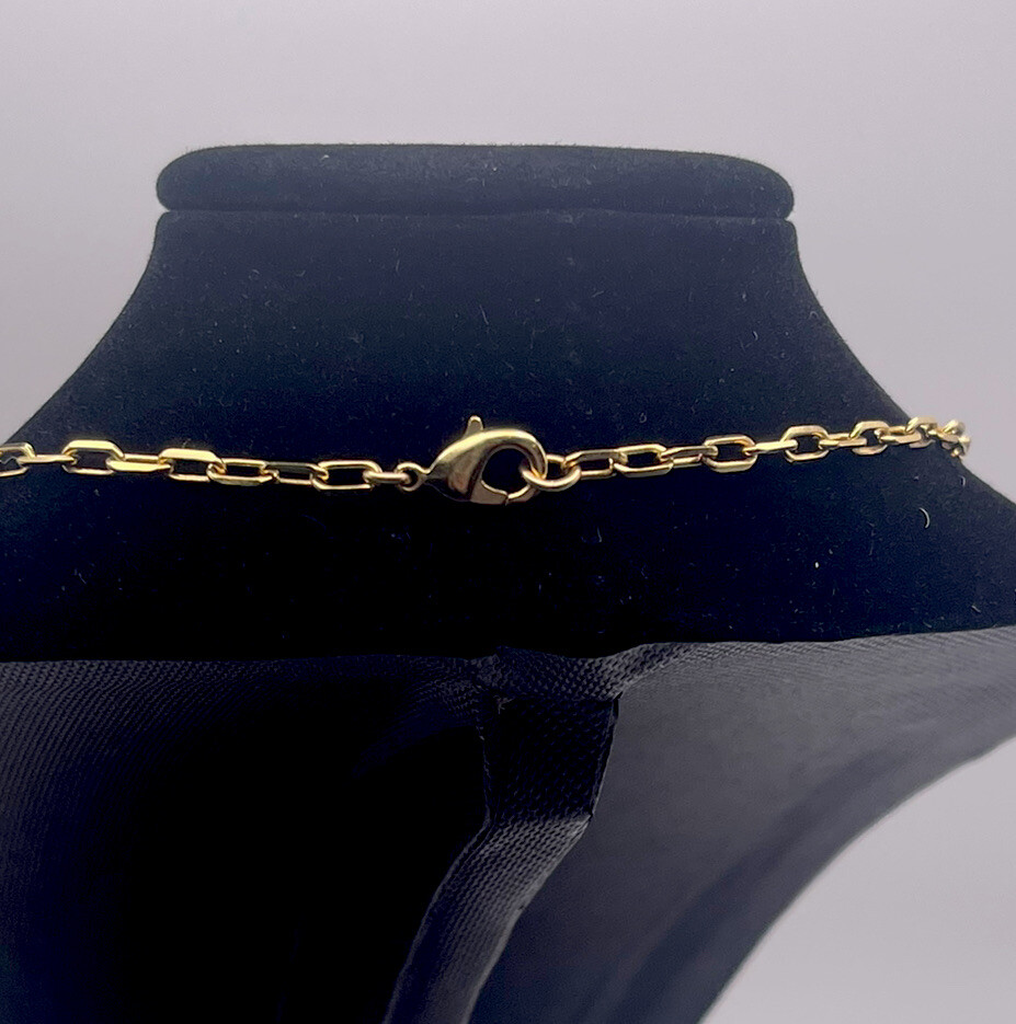 15 inch Faux Gold Link Chain 2mm Wide - Gem