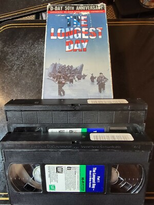 The Longest Day (VHS, 1994, 2-Tape Set) 86162102134| eBay