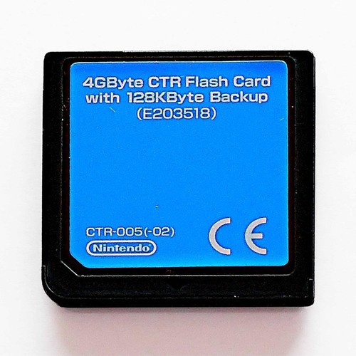 3DS Development Tools 4GB CTR Flash Card 128KB Nintendo Rare JAPAN JP ...