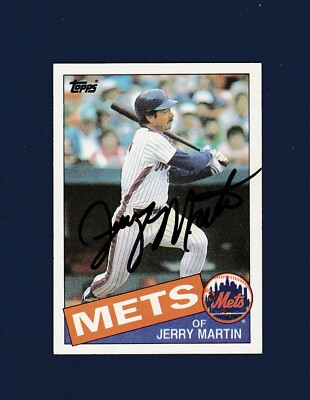 Jerry Martin signed New York Mets 1985 Topps baseball card | eBay