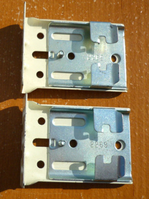 (1 Pair) Graber Traverse Curtain Rod End Brackets 2269 Light Cream ...