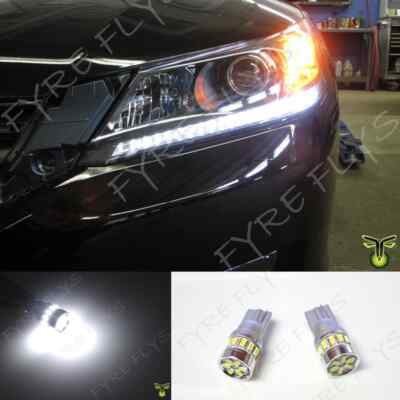 White LED Light Headlight Strip Bulbs 2013+ Fit Honda Accord 4dr Sedan ...