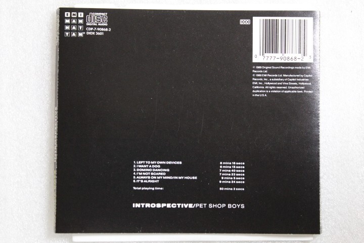 Pet Shop Boys – Introspective CD Electronic House, Synth-pop | eBay