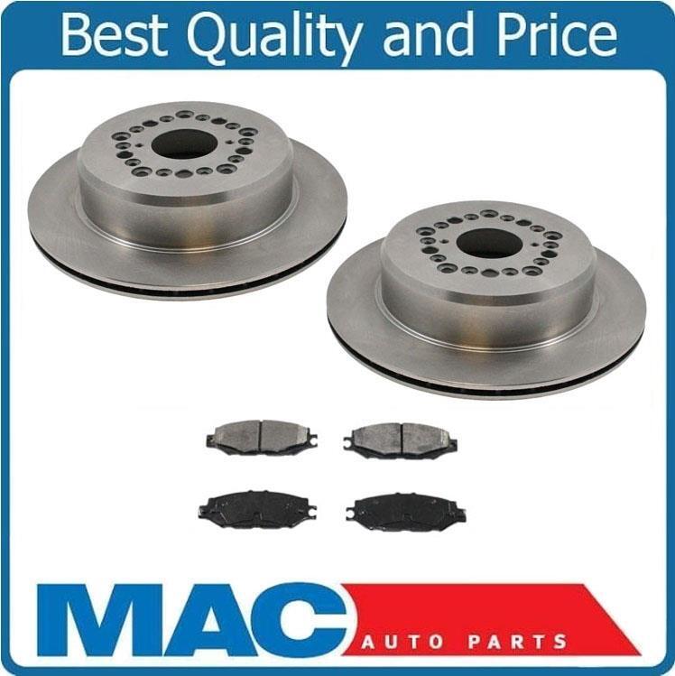 1993-2000 Lexus LS400 (2) Rear Brake Rotor & Ceramic Pads Kit 3Pc Kit ...