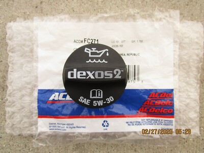 GM GMC CHEVY 24586275 ACDELCO FC-271 FC271 ENGINE OIL FILLER FLUID CAP ...