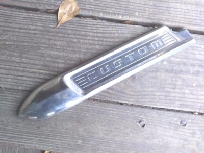 ++ 1950 1951 Ford Custom DeLuxe Front Fender Molding Says "CUSTOM" Used ...