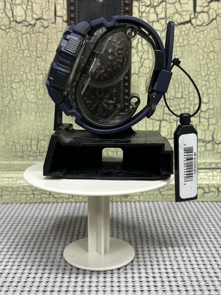 Casio Men's Quartz World Time Illuminator Alarm 51mm Watch AE1400WH-2AV ...