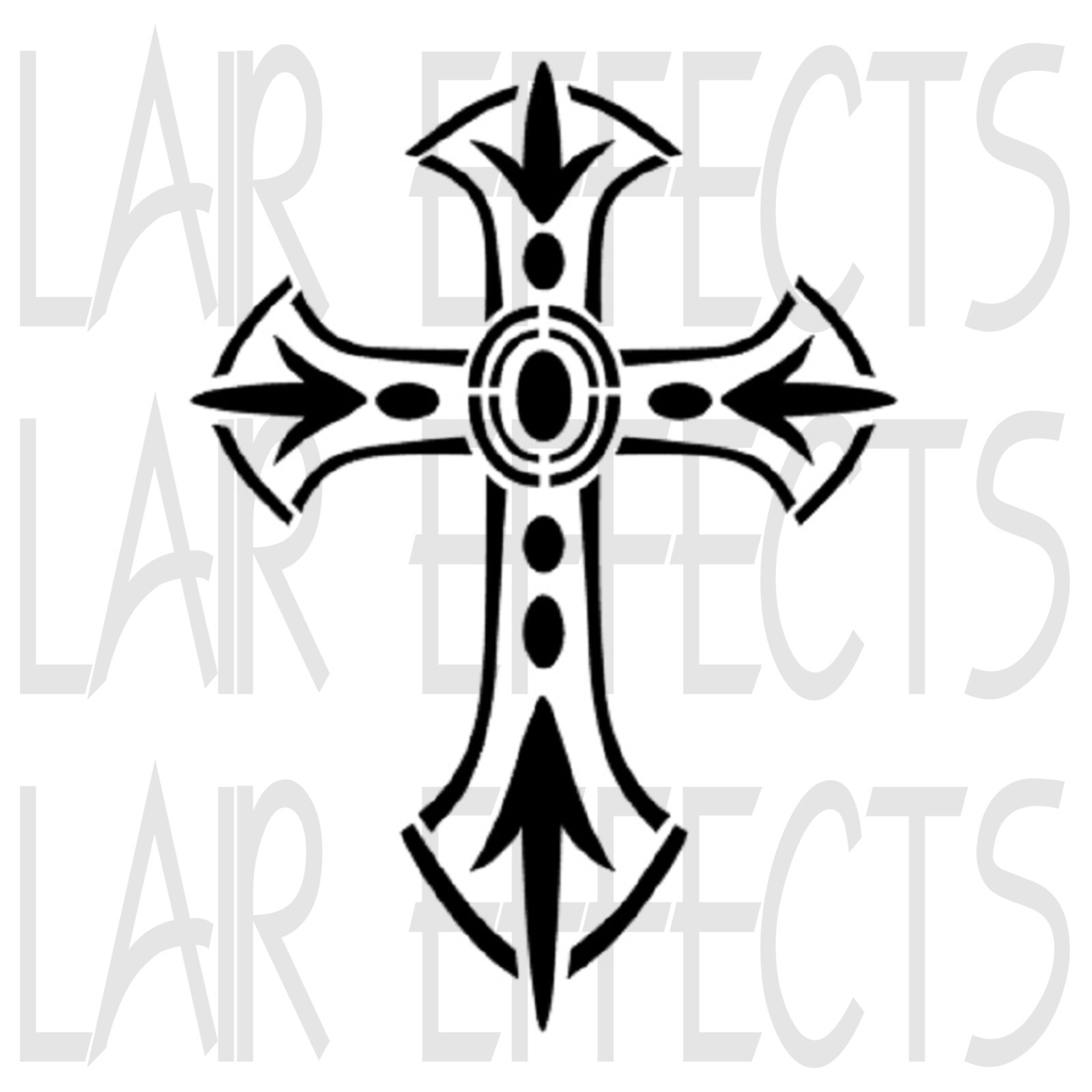 Decorative Gothic Jeweled Cross/Crucifix STENCIL Template Halloween ...