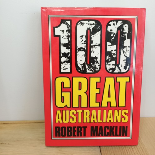 100 Great Australians by Robert Macklin Hardcover 1983 Biographies History Book | eBay Australia
