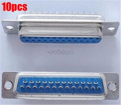 10PCS 25 Pin D-Sub Female DB25F Solder Type Connector mu | eBay