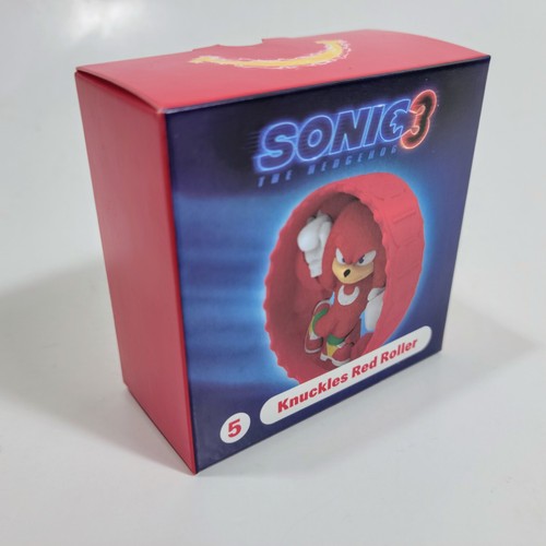 McDonald's #5 Sonic the Hedgehog 3 KNUCKLES Red Roller Happy Meal Toy ...