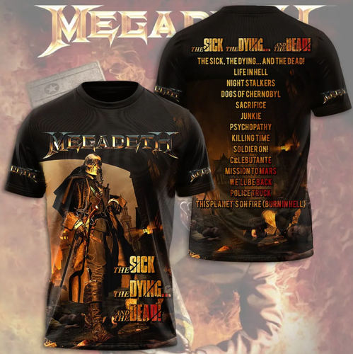 Megadeth Zippo Lighter 3D All Over Printed T-Shirt | eBay