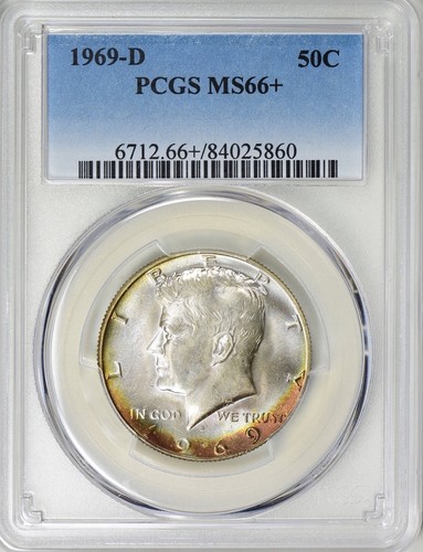 Toned PCGS MS 66+ 1968-D $750 PCGS PRICE GUIDE | eBay