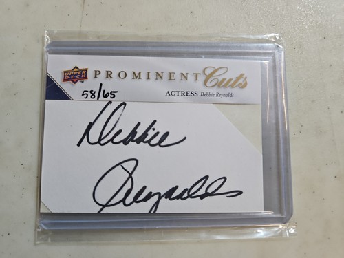 2009 UPPER DECK PROMINENT CUTS DEBBIE REYNOLDS PC-DEB CUT SIGNATURE ...