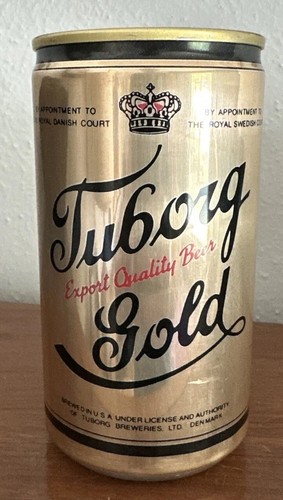 Tuborg Gold "Export Quality" Beer Can Aluminum Pull-Tab intact EMPTY | eBay