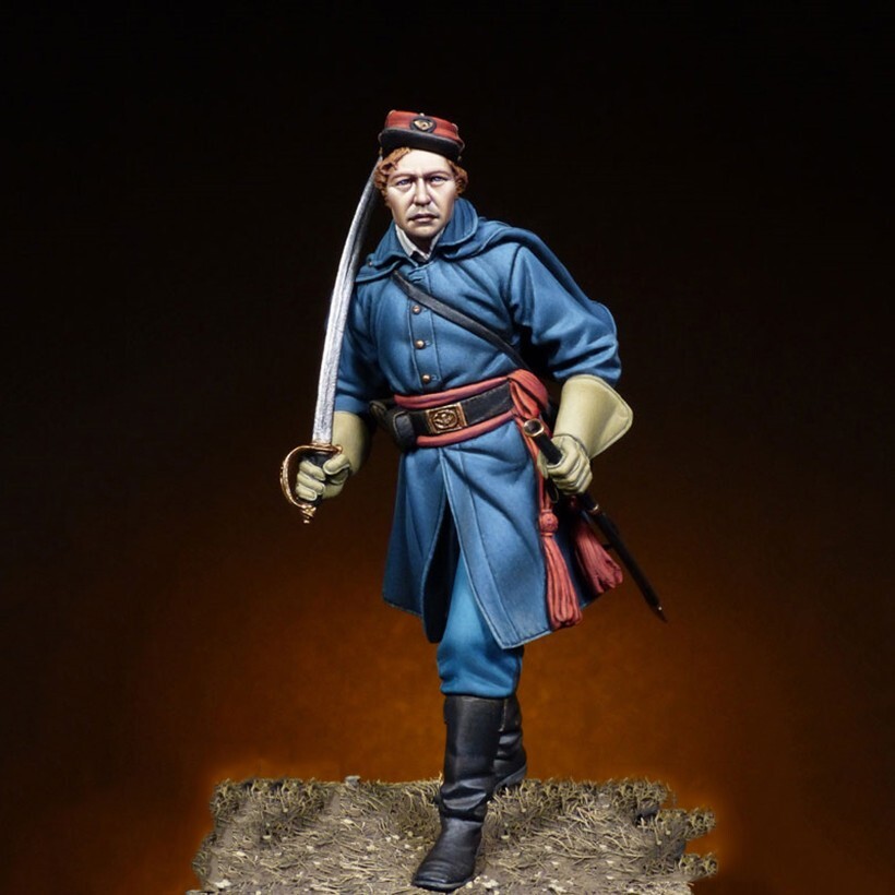 1/24 Scale American Civil War Union Soldier Resin Model Kit Historical ...